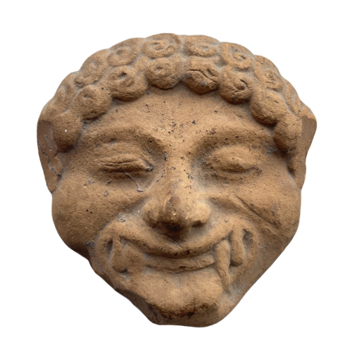 Art grec tête de Gorgone d'applique - Terracotta