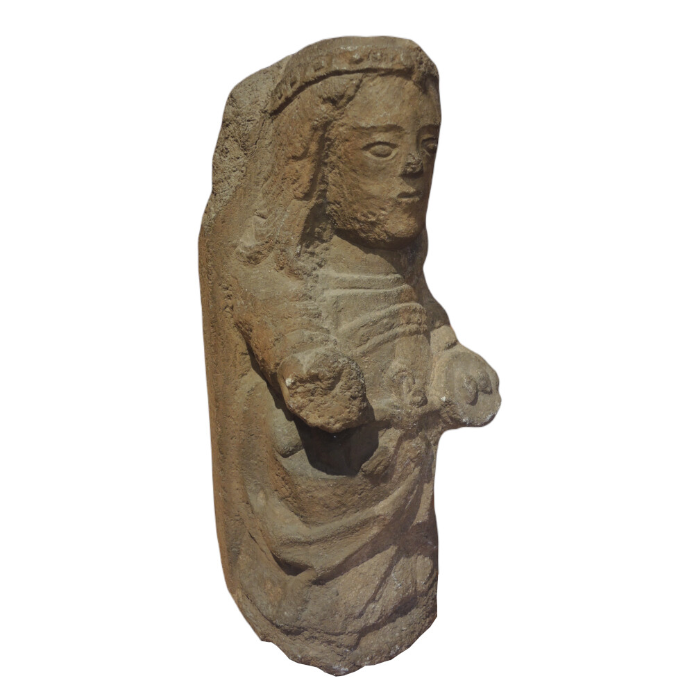 Romanesque sculpture Saint Lucy. Northern Spain.